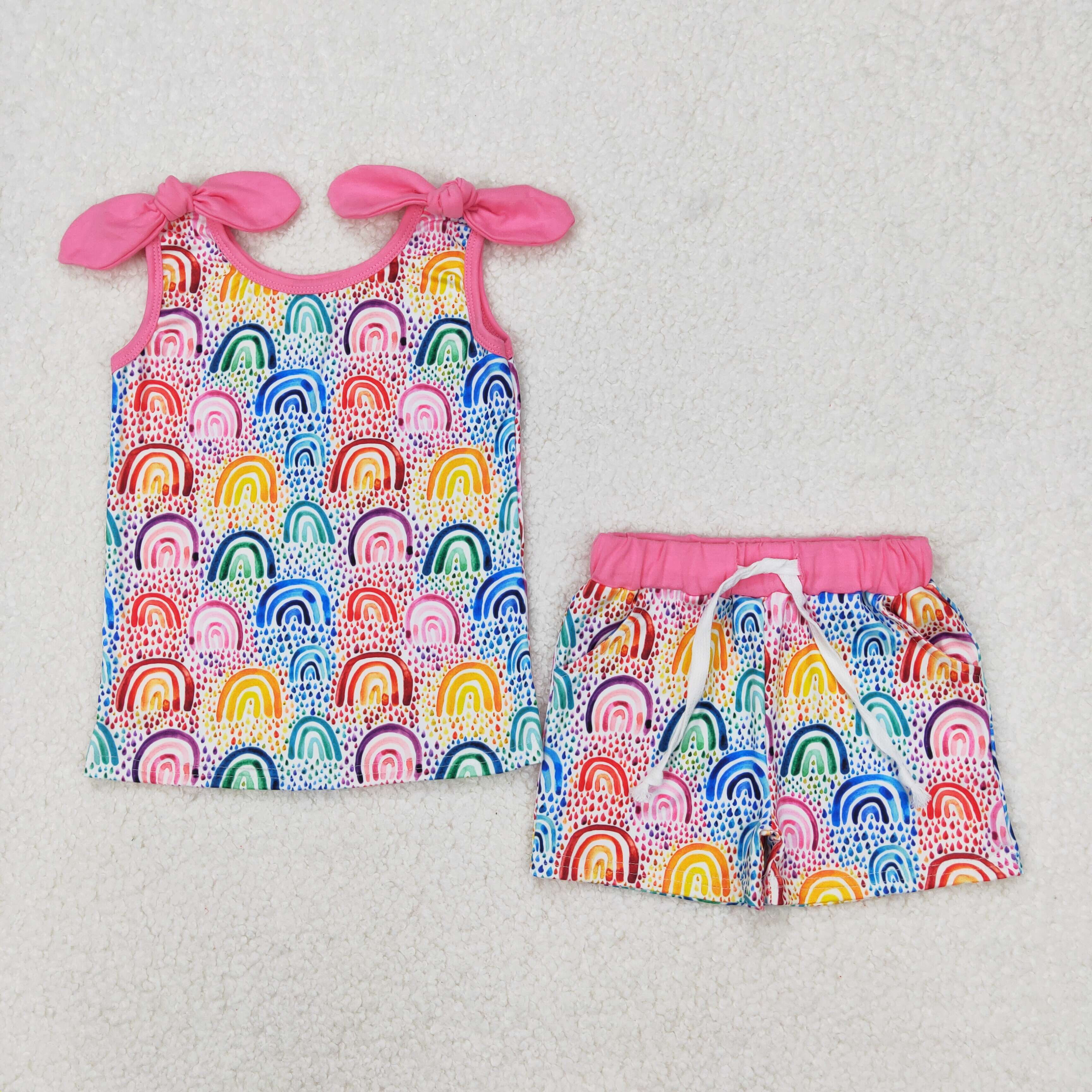GSSO2085 rainbow western girl summer outfit 202503 RTS – ZHOHAO-2